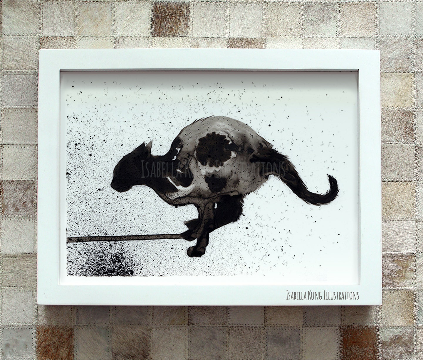 Cat Inklings No.4 Art Print, Black Cat Ink Painting - Etsy