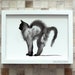 Cat Inklings No.21 Art Print Black Cat Ink Painting - Etsy