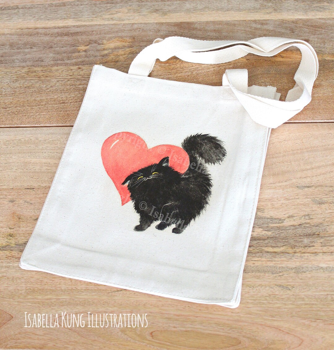Small Fuzzball love Tote Bag With Gusset - Etsy
