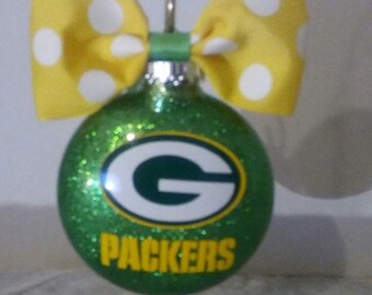 Green bay packers ornament | Etsy