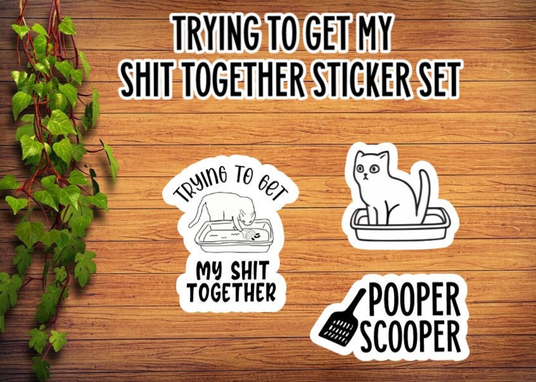 Cat Stickers Cute Animal Stickers Funny Adult Stickers - Etsy