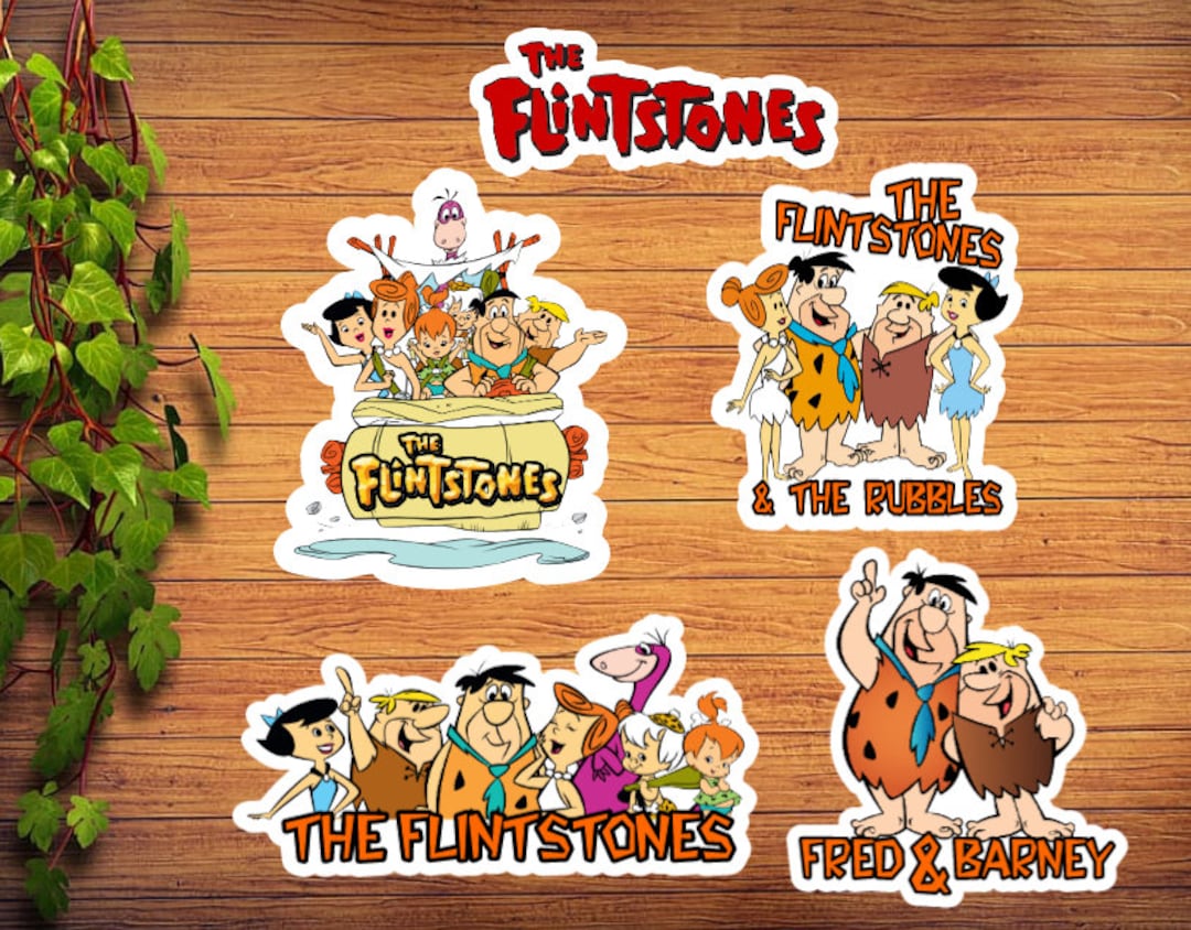 The Flintstones Stickers The Flintstones 1980s Retro Etsy Australia