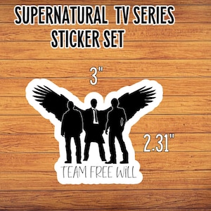 Supernatural Sticker Set Stickers Supernatural Sam Dean - Etsy