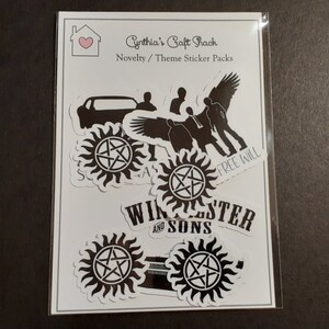 Supernatural Sticker Set Stickers Supernatural Sam Dean - Etsy