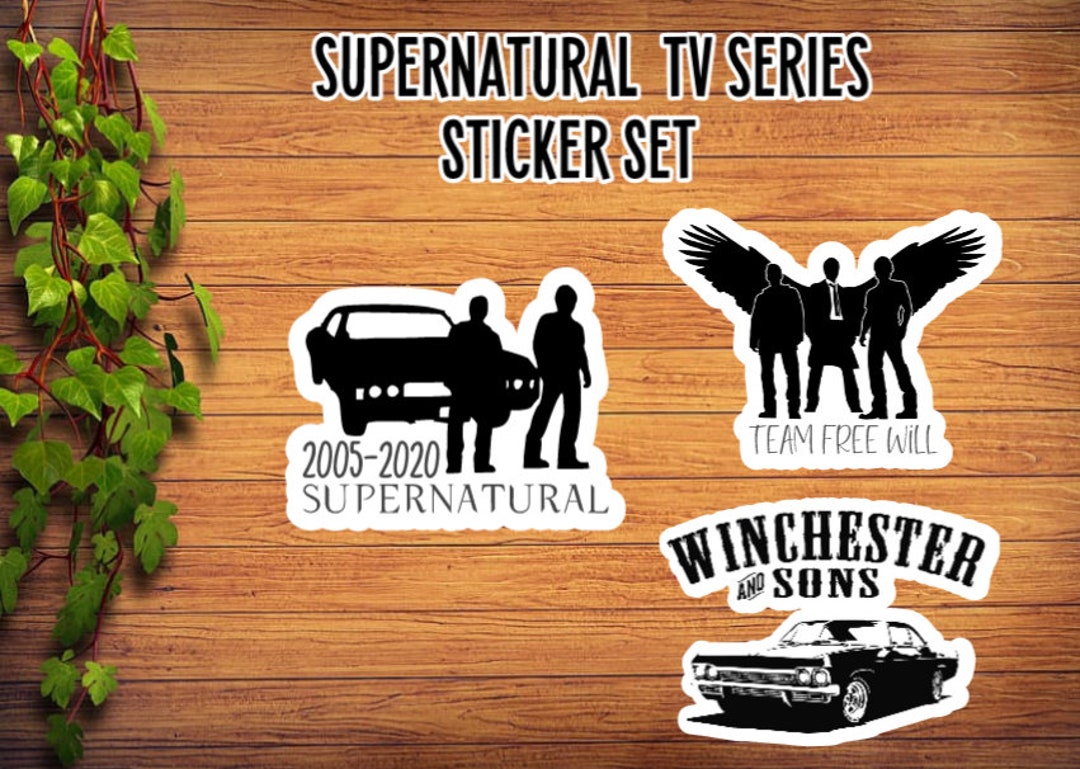 Supernatural Sticker Set Stickers Supernatural Sam Dean - Etsy