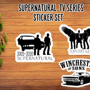 Supernatural Sticker Set Stickers Supernatural Sam Dean - Etsy