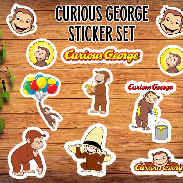 Curious George Cards - Etsy