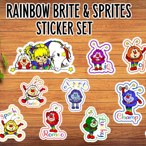 Rainbow Brite Sprites Svg - Etsy