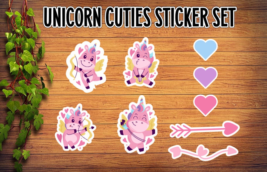 Unicorn Stickers, Unicorns, Magical, Mystical Stickers, Girl Stickers ...