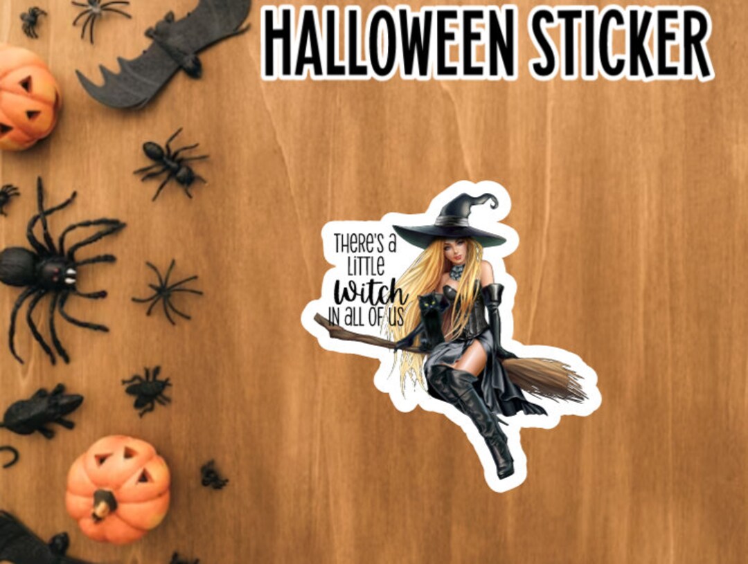 Witch Sticker, Witch Stickers, Witches, Wiccan, Halloween, Spooky ...