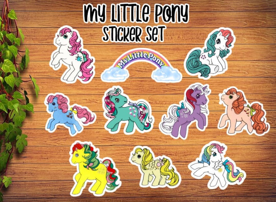 My Little Pony Stickers My Little Pony Pony Stickers Retro - Etsy