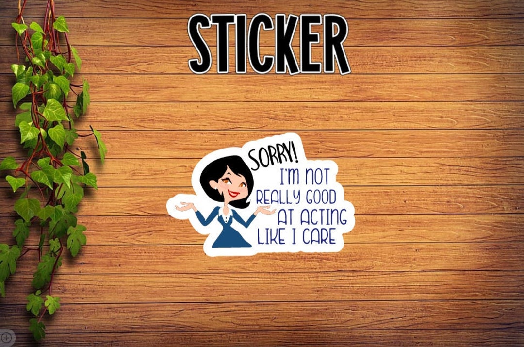 Sarcastic Stickers, Sarcasm, Girl Stickers, Journal Sticker, Journal ...