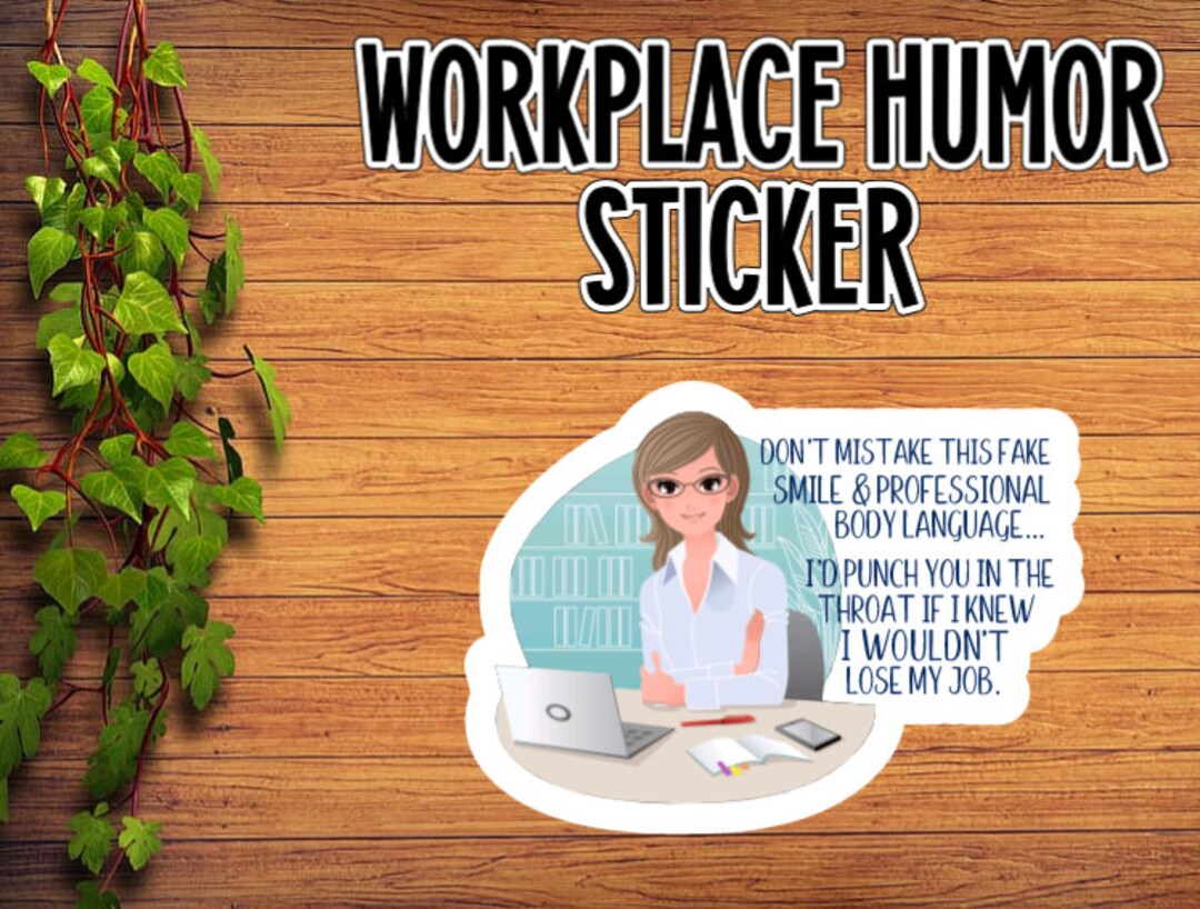 Throat Punch Sticker, Office Stickers, Office Humor, Coworkers ...