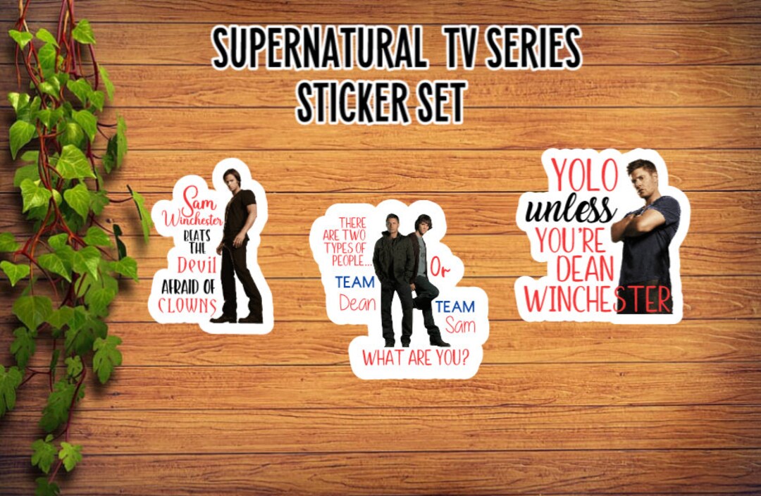 Supernatural TV Show Sticker Supernatural Supernatural - Etsy