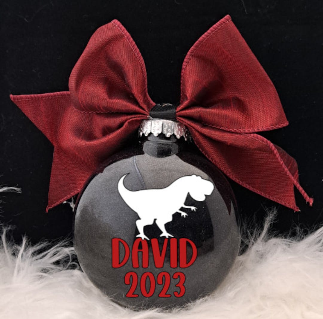 Personalized Dinosaur Ornament Dinosaurs Dinosaur Ornament - Etsy