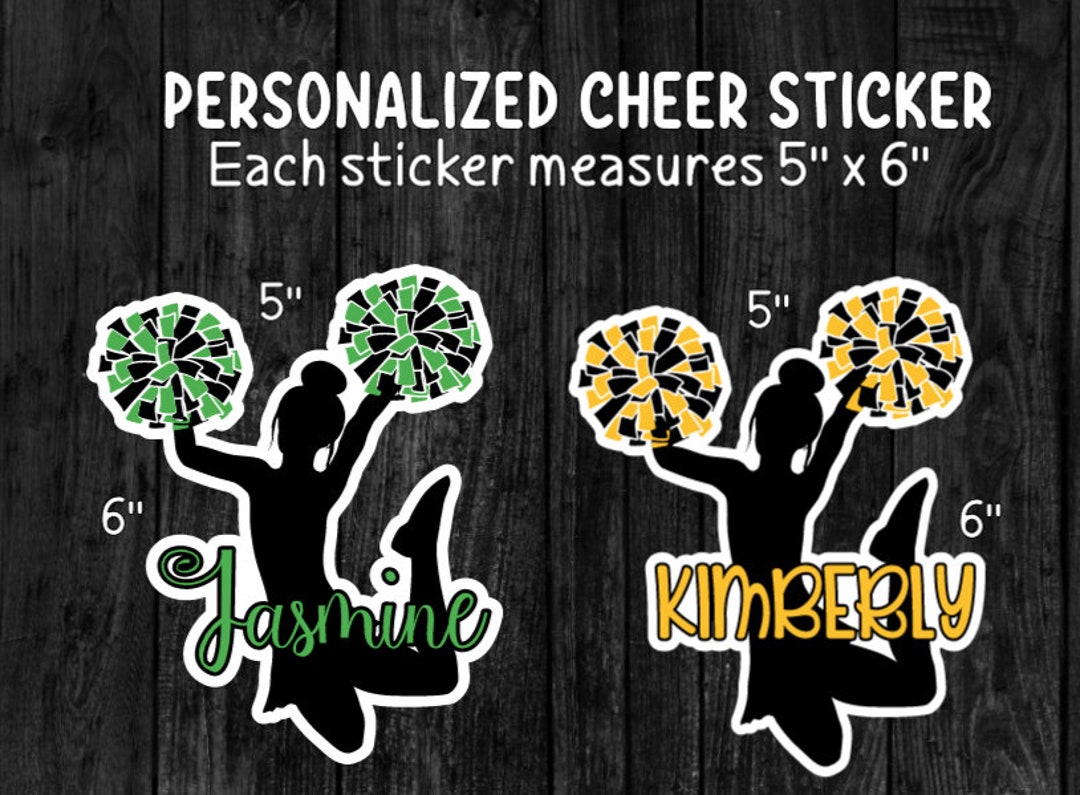 Cheerleader Stickers, Cheerleading Stickers, Cheer Stickers, Cheer Team ...