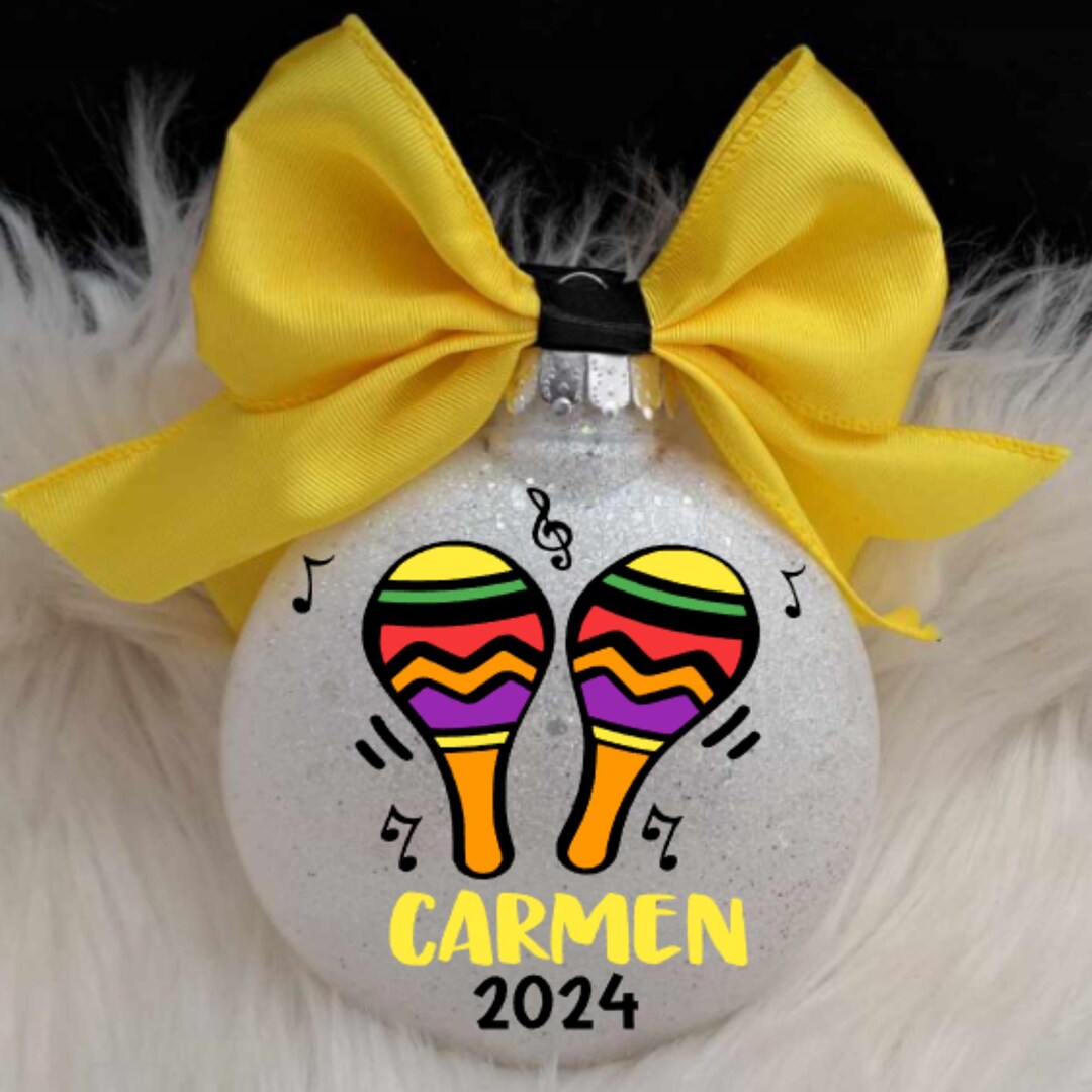 Personalized Maracas Christmas Ornament: Latin Music Gift - Etsy