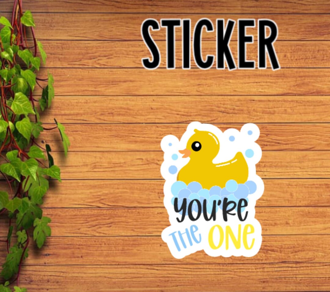 Rubber Ducky Sticker, Rubber Duck, Kid Stickers, Funny Animal Stickers ...