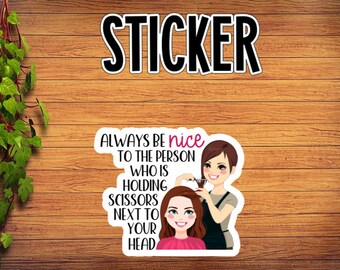 Barber Shop Sticker Sheet, Hair Stylist Stickers, Salon Stickers ...