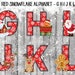 Snowflake Christmas Letters A-Z: PNG Alphabet Set (digital Download) - Etsy