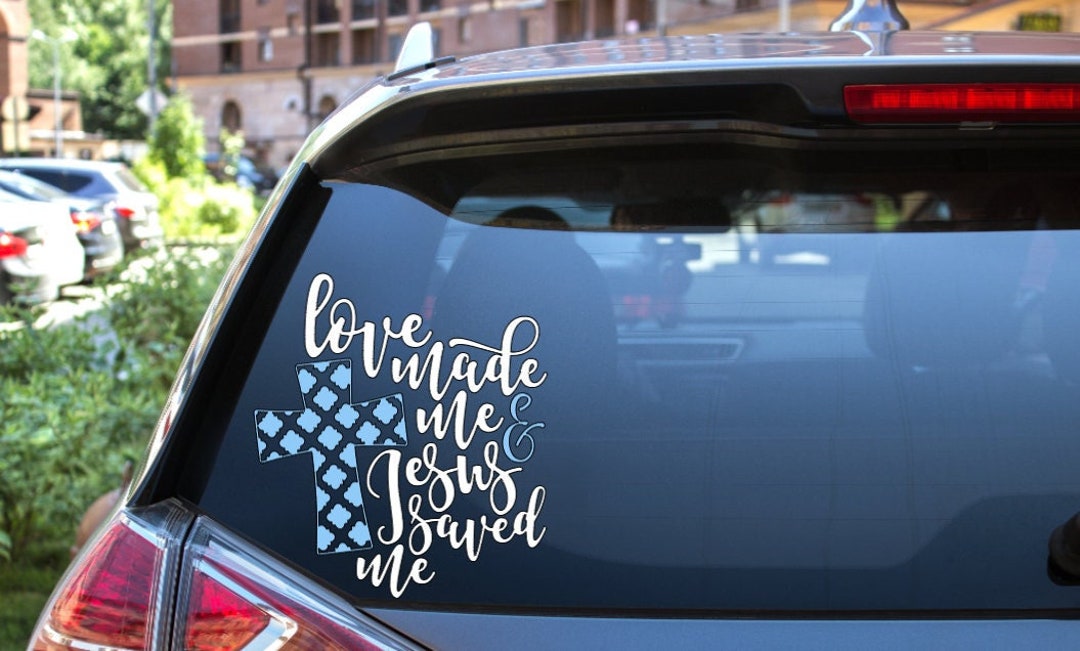 Religious Decal, Jesus, Love Decal, Christ, God, Cross, Faith, Car ...