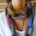 Chunky Chain Scarf | Chain Link Scarf | Multicolor Loop Scarf | Unique ...