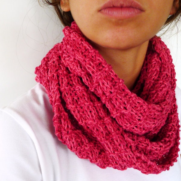 Coral Infinity Scarf - Etsy