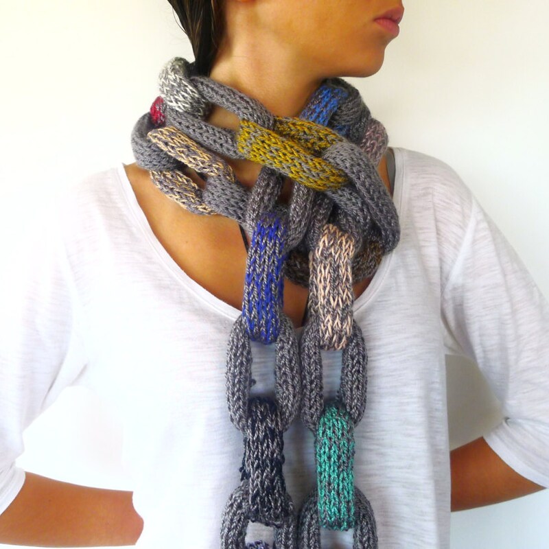 Chain Scarf - Etsy