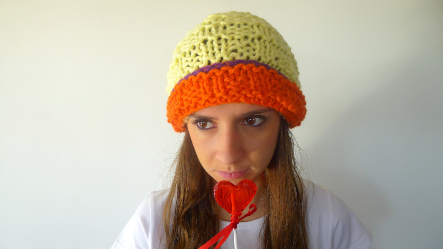 Gorro amarillo. Gorros de lana hechos a mano. Gorros de punto para ...