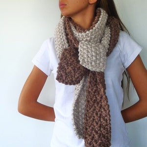 Unique Handmade Scarf. Winter Scarf. Designer Scarves. Chunky Knitted ...