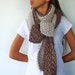 Unique Handmade Scarf. Winter Scarf. Designer Scarves. Chunky Knitted ...