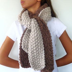 Unique Handmade Scarf. Winter Scarf. Designer Scarves. Chunky Knitted ...