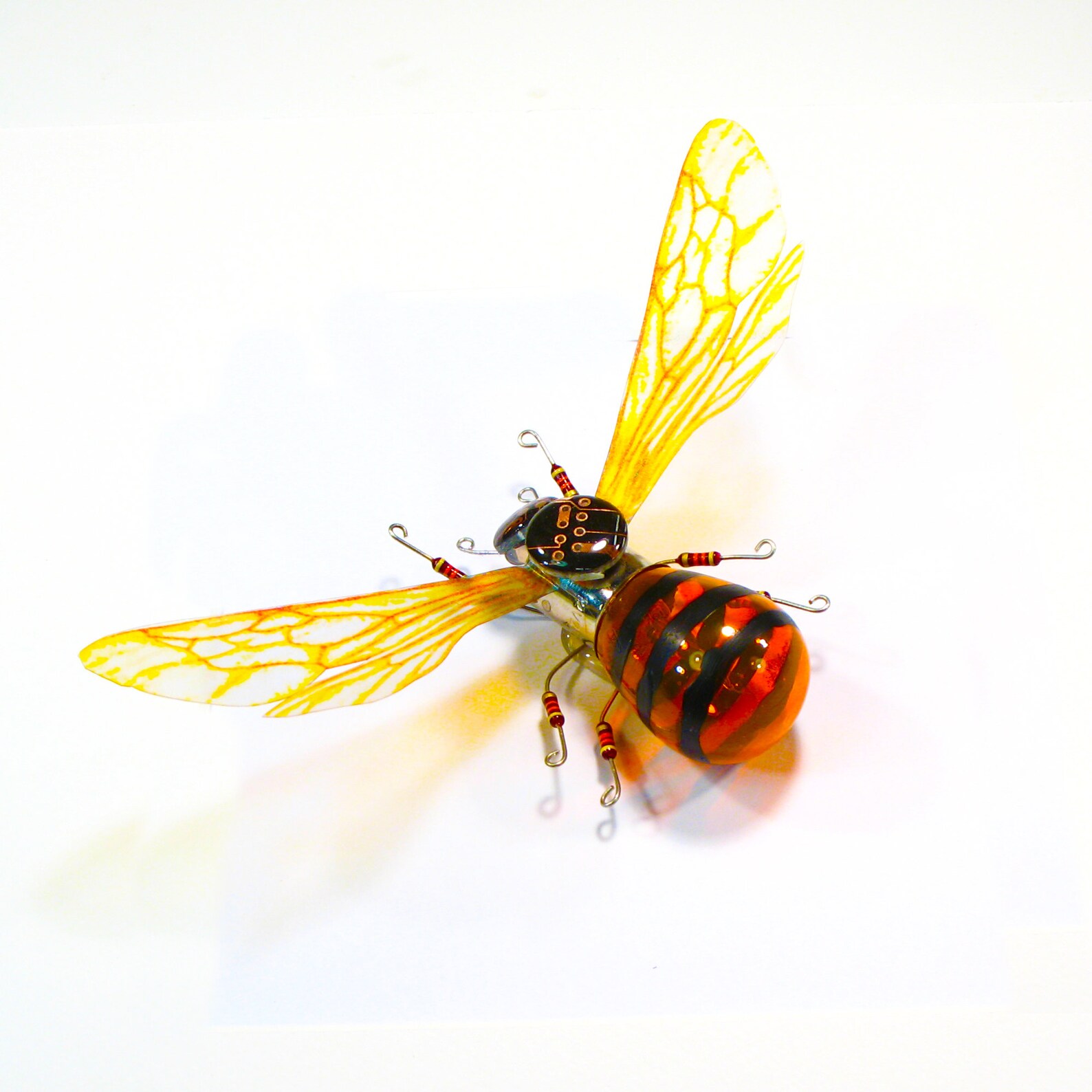 Bumblebee Wall Art Box Frame Bee Art Honey Bee Circuit Board - Etsy