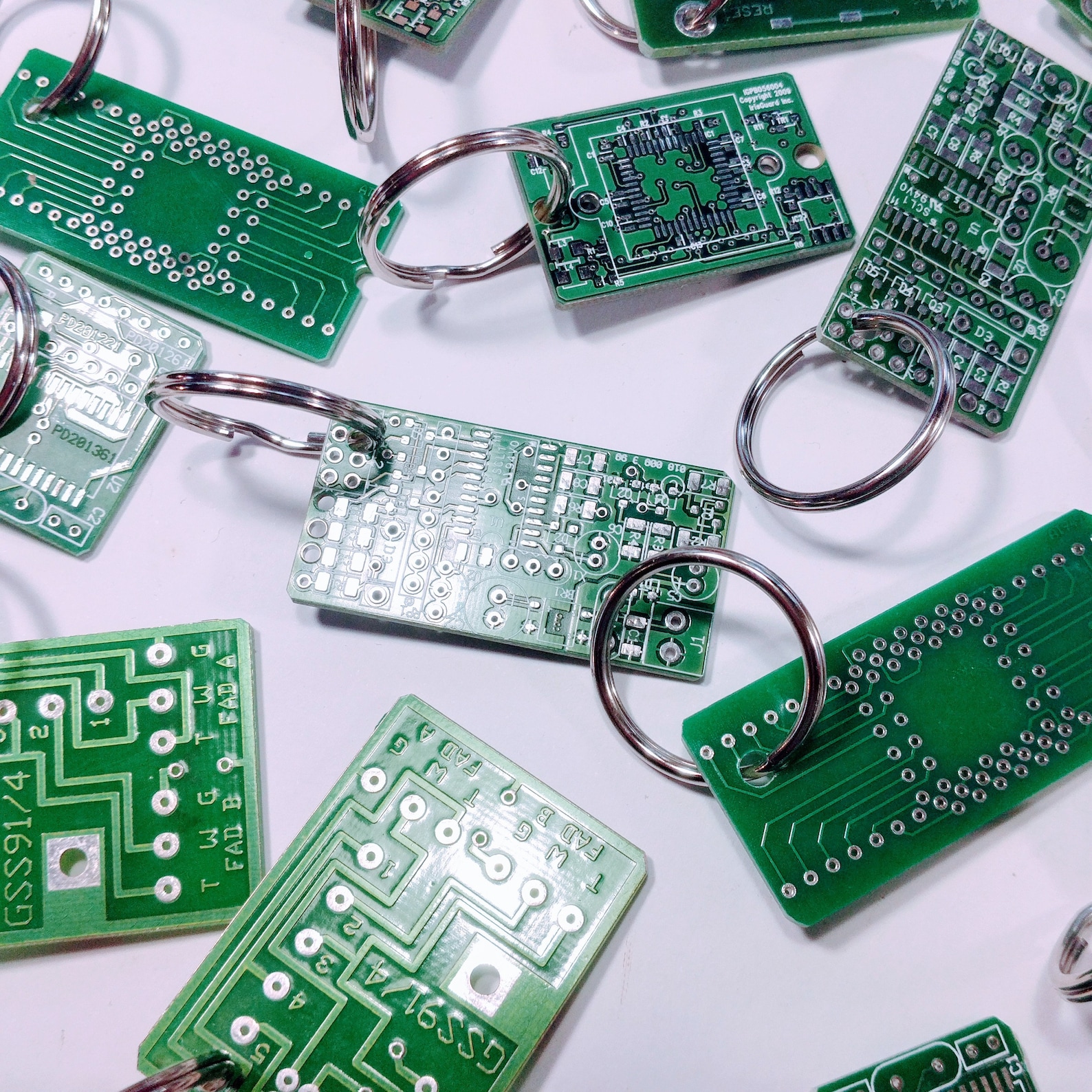 Real Recycled Circuit Board Keyring PCB Keychain Upcycled - Etsy