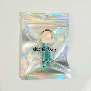 Real Recycled Circuit Board Keyring, PCB Keychain, Upcycled Key Fob ...