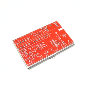 Circuit Board Business Card Case, Geek Gift, Husband Gift, Business Gift, Metal Card Holder ...