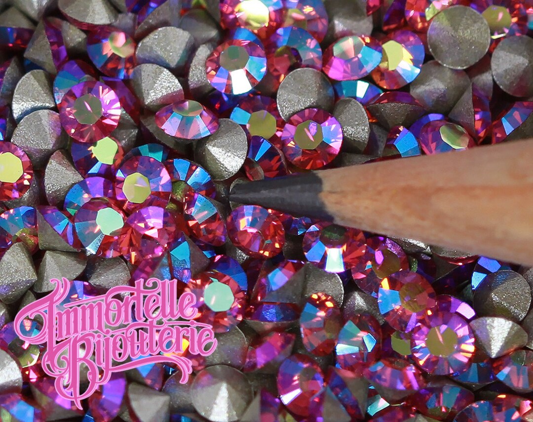 PP21 Rose Pink AB Swarovski Rhinestones Chatons - Article 1028 Gorgeous ...