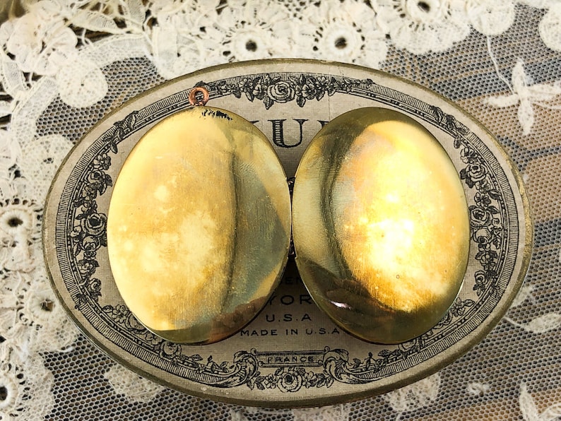 Vintage Shabby Brass Locket Locket Blank 46x39mm Raw Large - Etsy