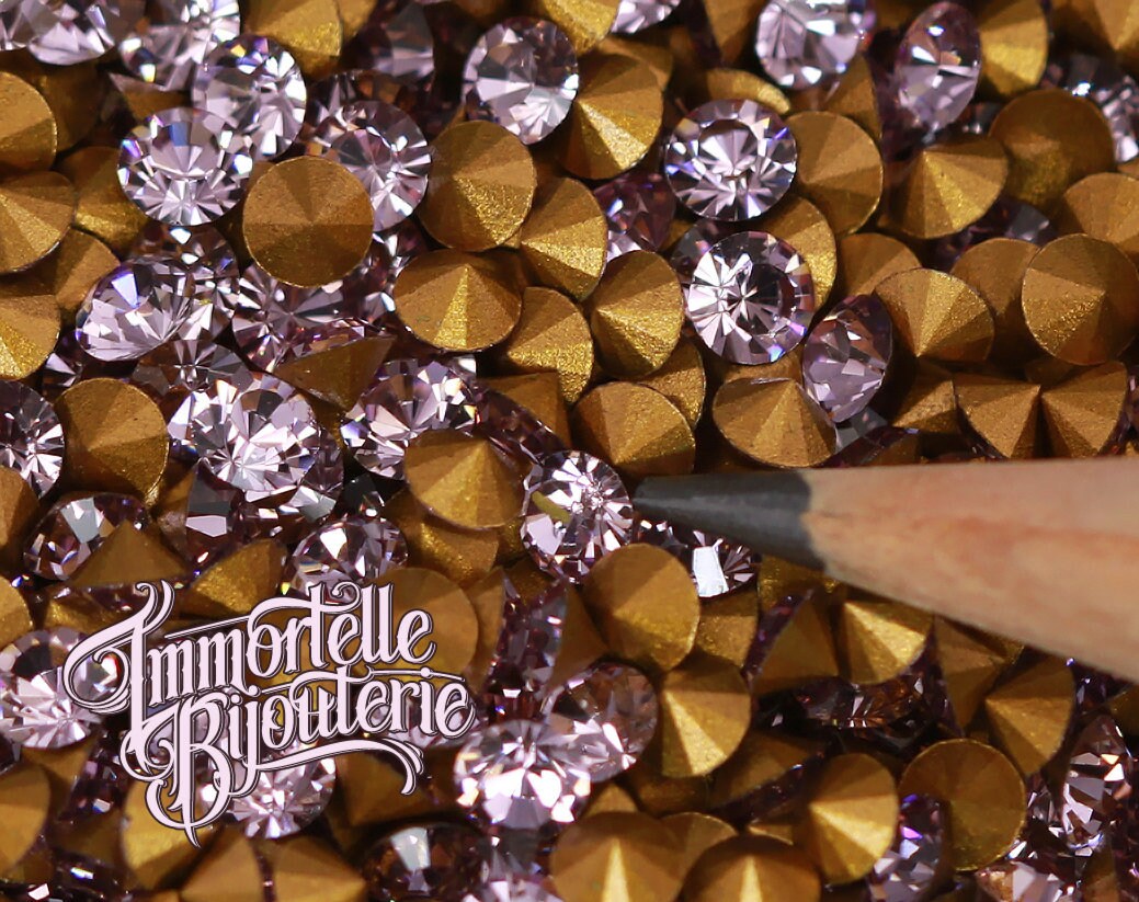 Vintage Pp23 3mm Light Amethyst Purple Swarovski Point Back Rhinestone ...