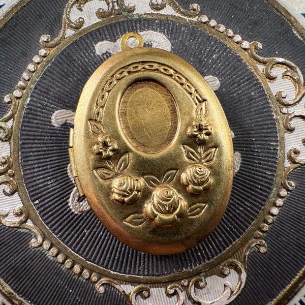 Antique Brass Locket - Etsy
