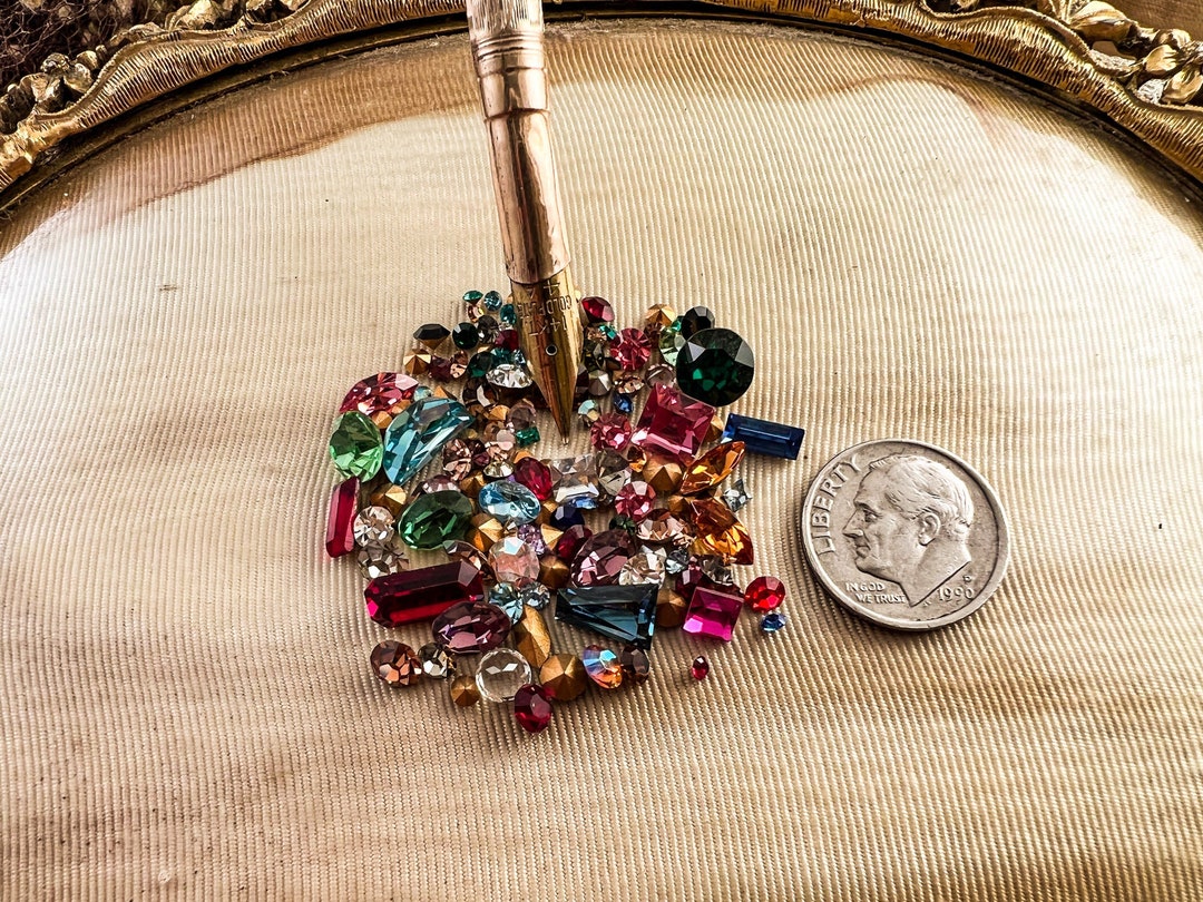 Vintage Swarovski Rhinestone Lot Crystal Clay Mix Sample Pack 10pp ...