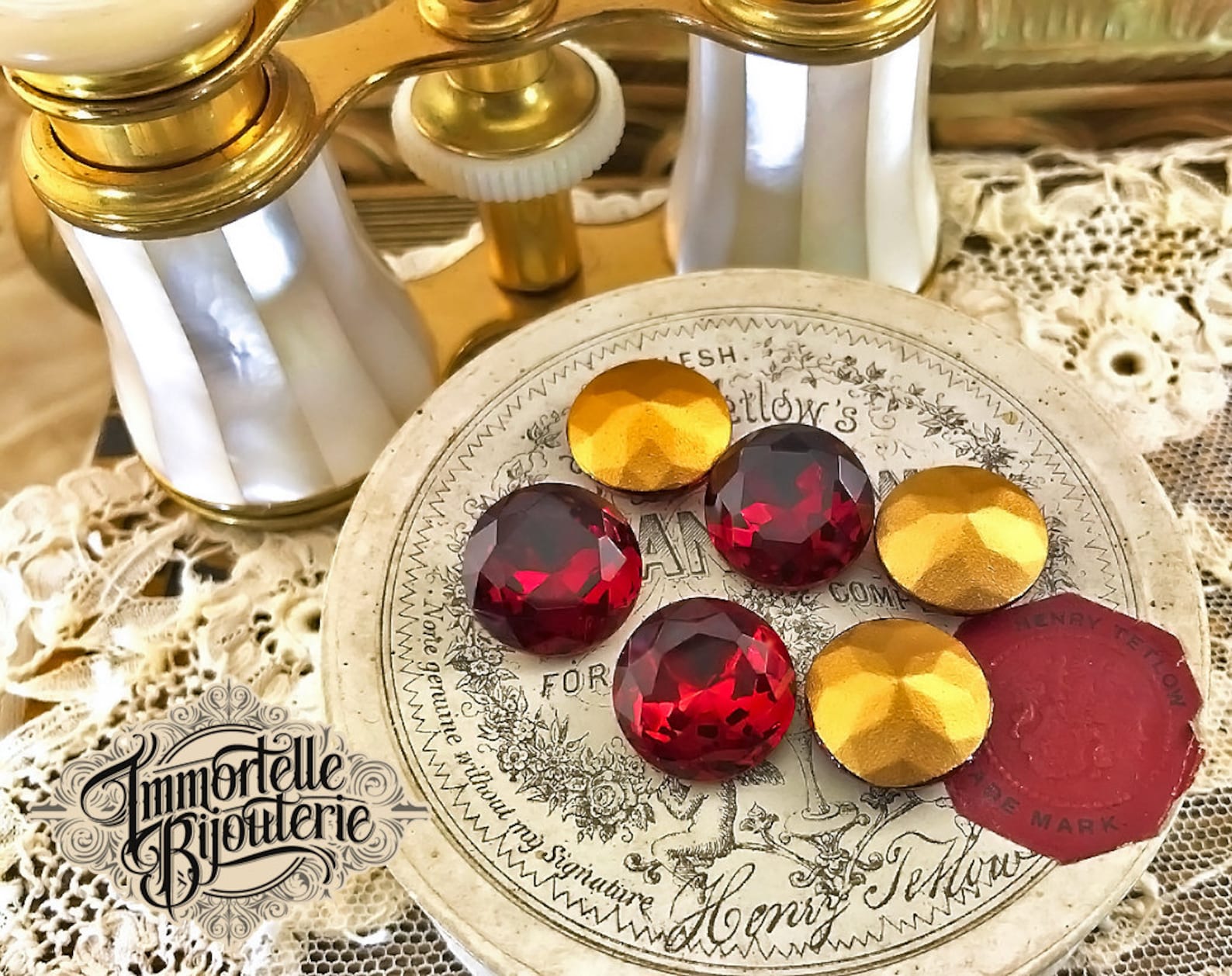 SS60 14mm Siam Ruby Rhinestones STUNNING Vintage Czech TTC Rhinestones ...