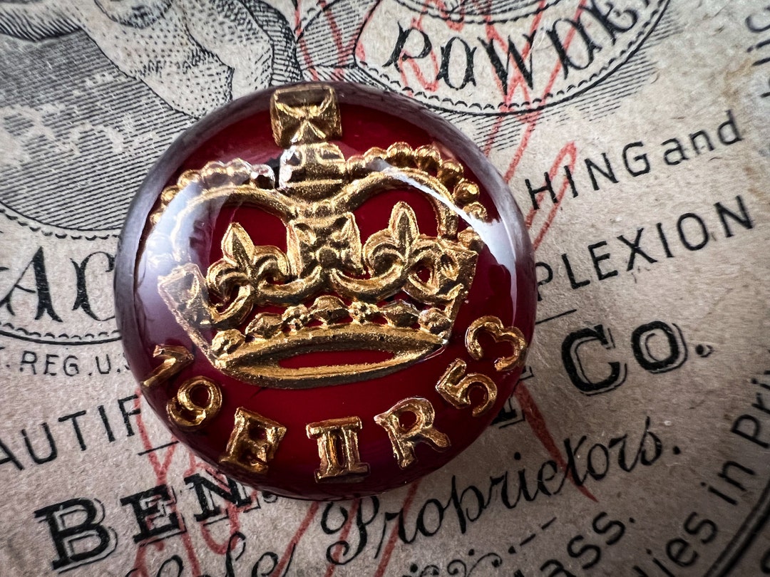 Stunning Vintage Intaglio 18mm - Queen Elizabeth Coronation - Royal Red ...
