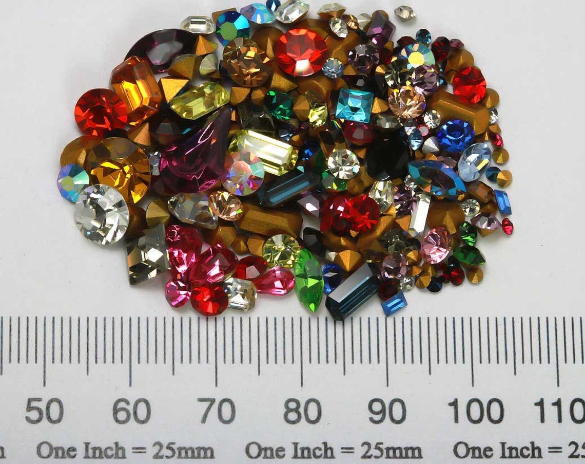 Vintage Swarovski Rhinestone Lot Fancy Mix 10pp 34ss - Etsy