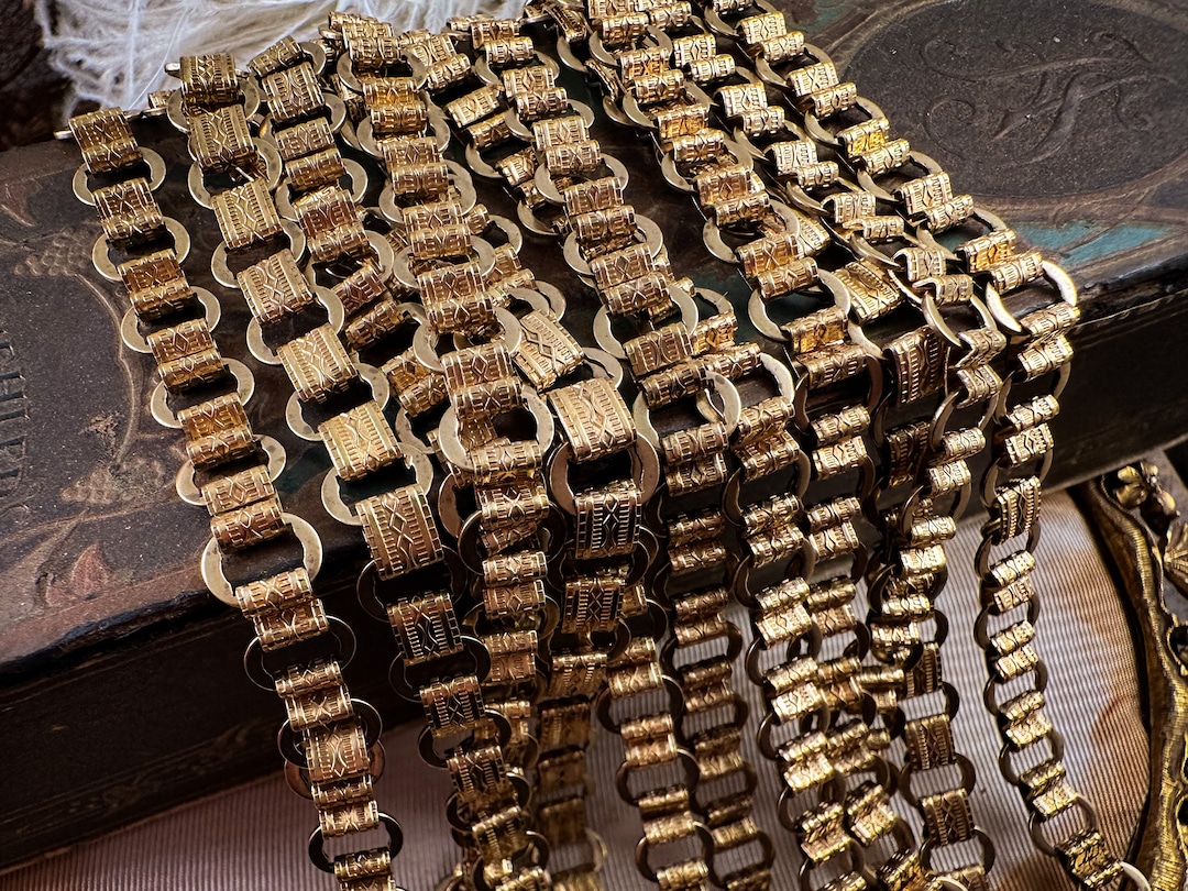 Gorgeous Victorian Book Chain Solid Brass Decorative Reproduction ...