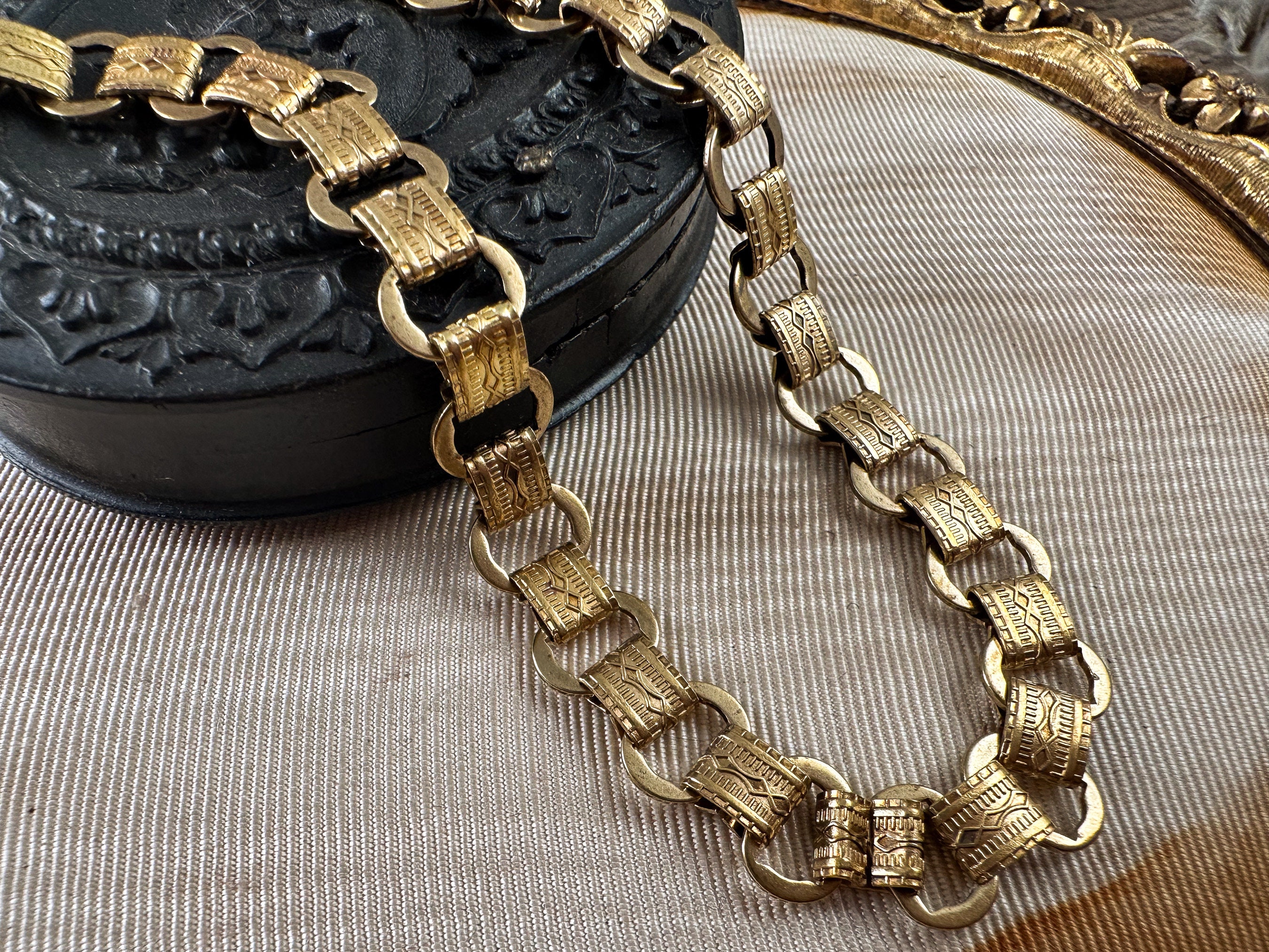Gorgeous Victorian Book Chain Solid Brass Decorative Reproduction ...