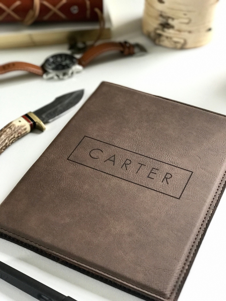 Personalized Padfolio, Custom Engraved Padfolio for Men, Corporate Gift ...