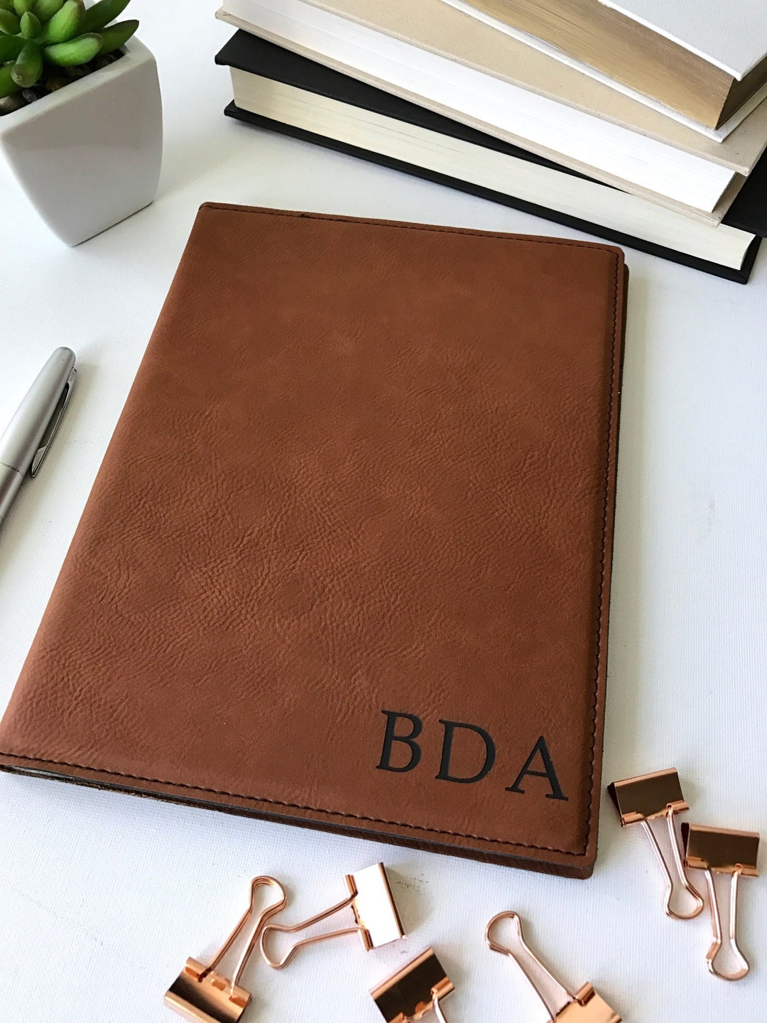 Personalized Padfolio, Custom Engraved Padfolio for Men, Corporate Gift ...