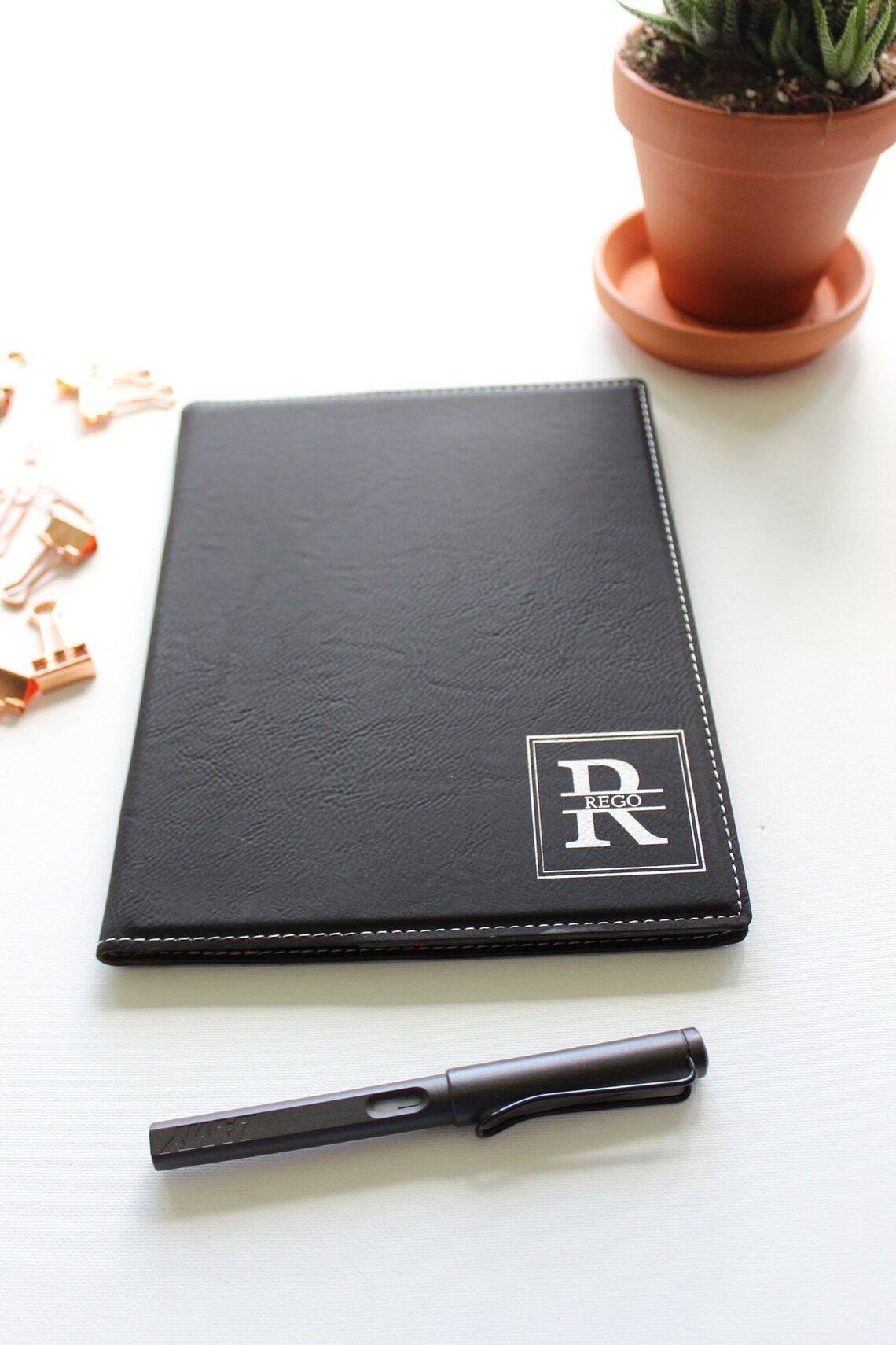 Personalized Padfolio, Custom Engraved Padfolio for Men, Corporate Gift ...