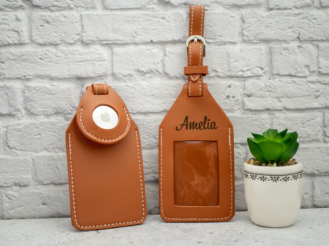Custom Engraved Air Tag Bag Tag for Luggage, Personalized Monogrammed ...